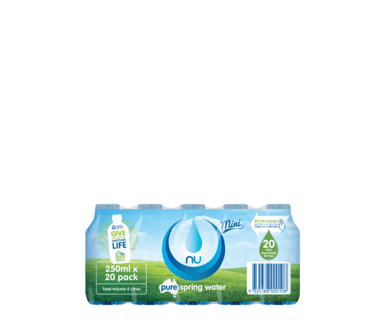 Nu-Pure 250ml mini PET 20 Pack - Nu-Pure Beverages